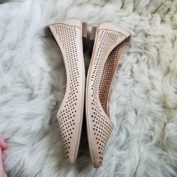 Corso Como | Shoes | Cc Corso Como Tan Laser Cut Flats 9 | Poshmark